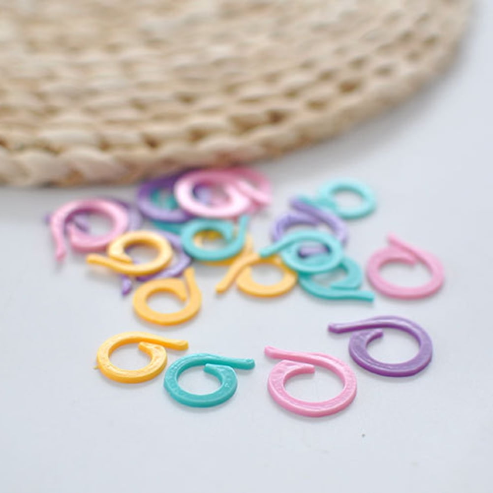 OHOIOLLA 120Pcs Knitting Rings Assorted Color for Crocheting Circular ...