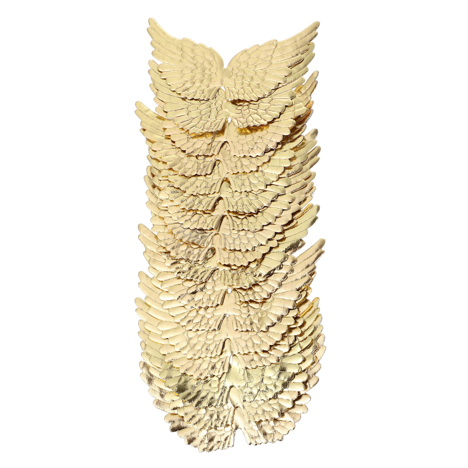 OHOIOLLA 18Pcs Angel Wing Applique Golden for Sew On Patches and Craft ...