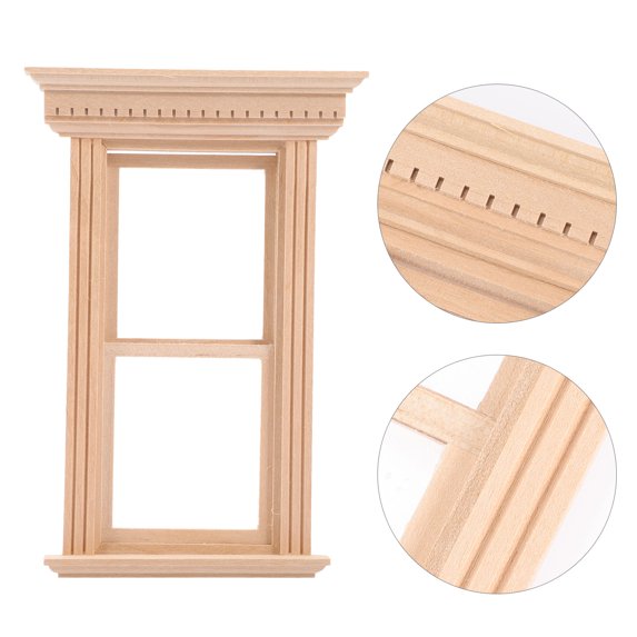 OHOIOLLA 1Pack Chocolate Miniature Window Frame for Simulation Window ...