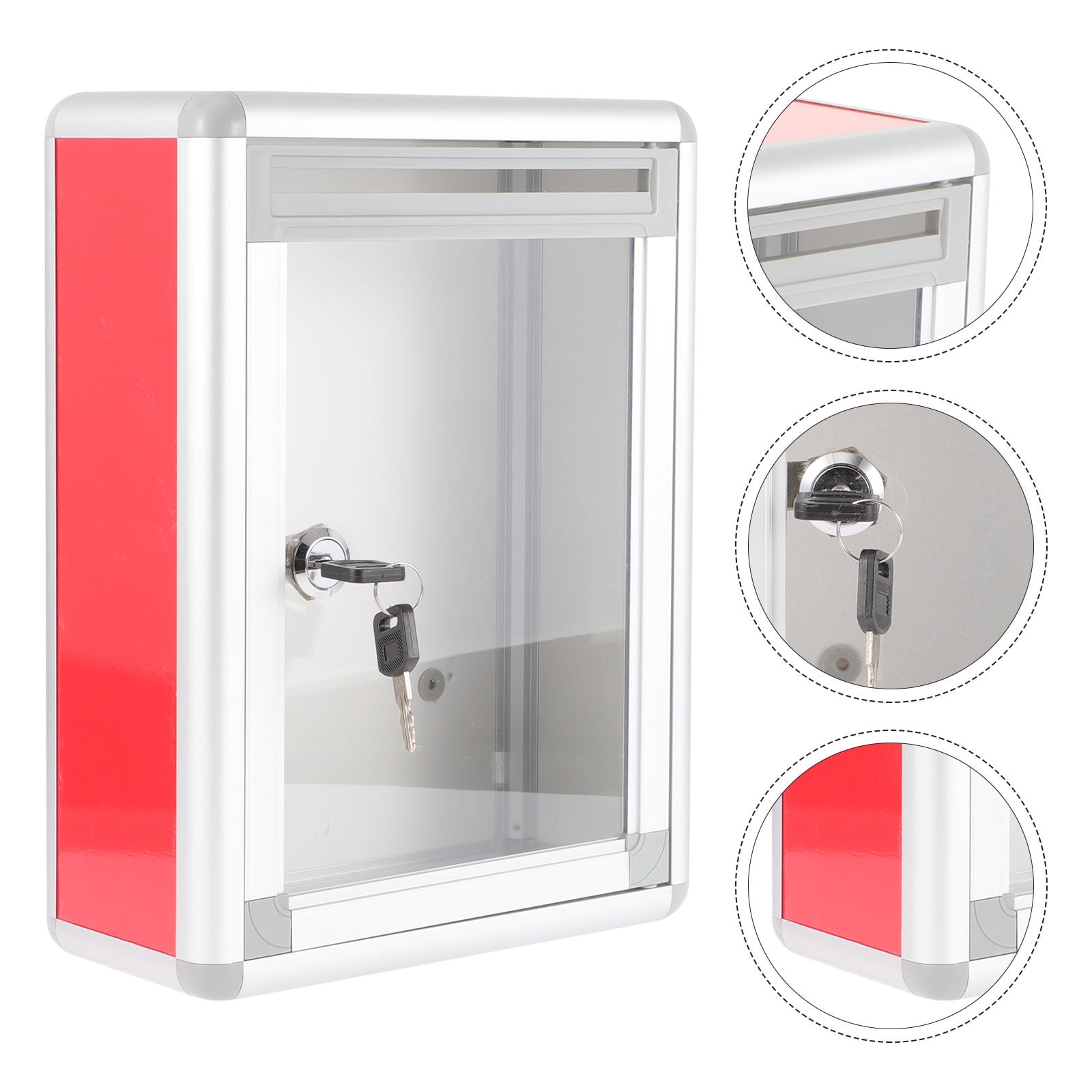 OHOIOLLA 1Pack Red Suggestion Box for Classroom with Wall Hanging and ...