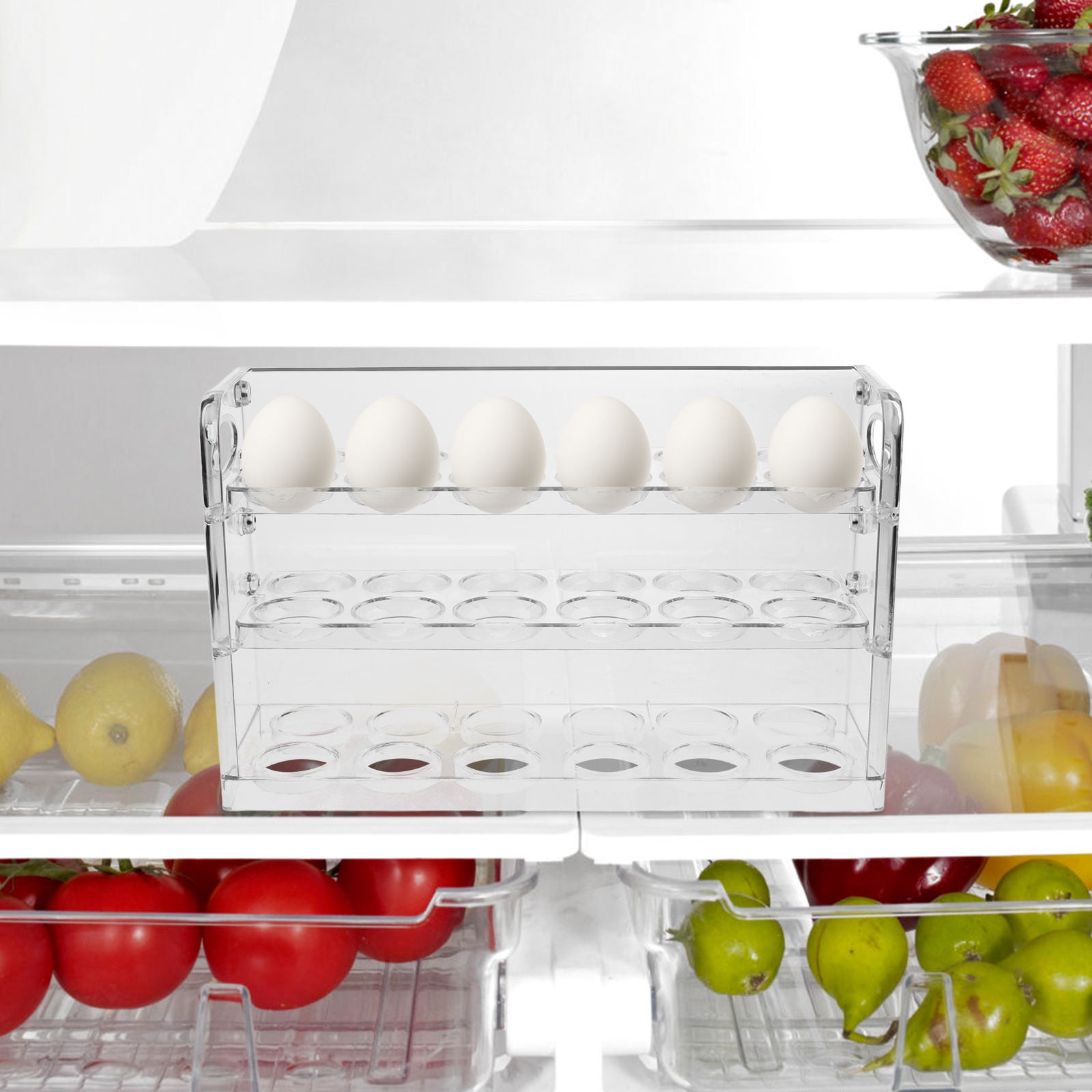 OHOIOLLA 1Pcs Egg Holder For Refrigerator With Partition Design And ...