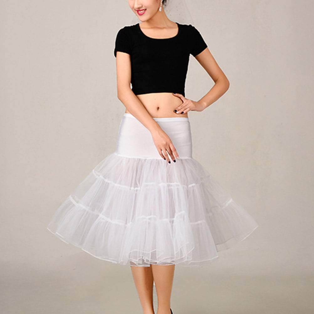 OHOIOLLA 1Set Hoopless Yarn Petticoat for Autumn Dress Up in XL Size ...