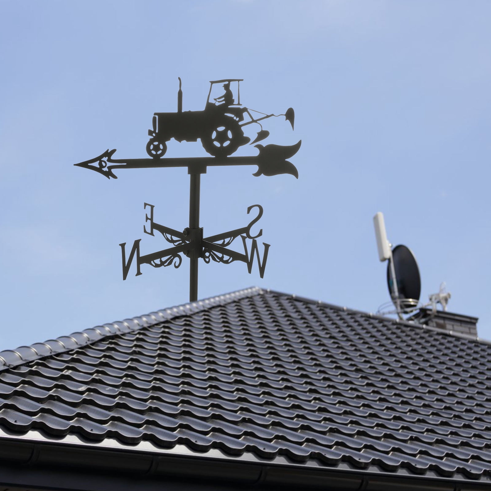OHOIOLLA 1Set Metal Weathervane Simple Direction Indicator for Farmers ...