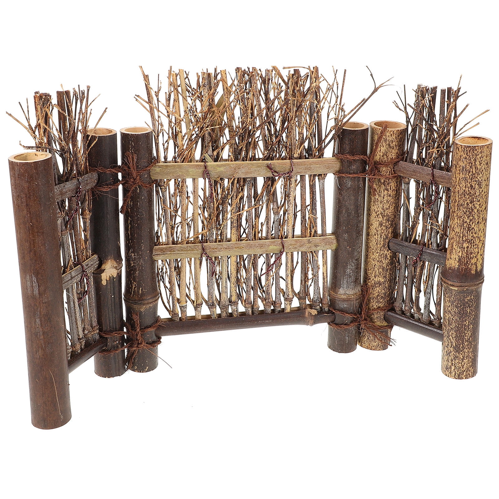 OHOIOLLA 1Set Mini Fence Model Light Brown For DIY Crafts And Landscape ...