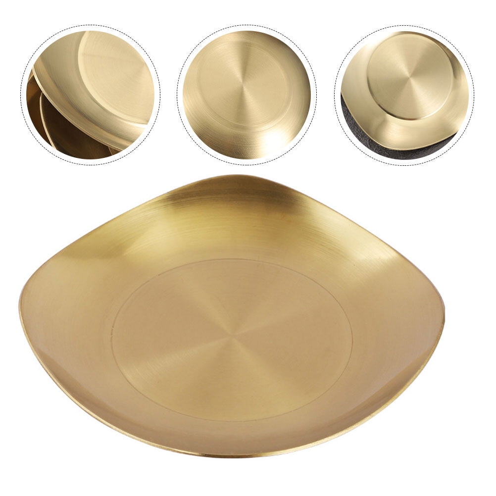 OHOIOLLA 1Set Stainless Steel Seasoning Dish 4.1X4.1X0.8Inch for ...