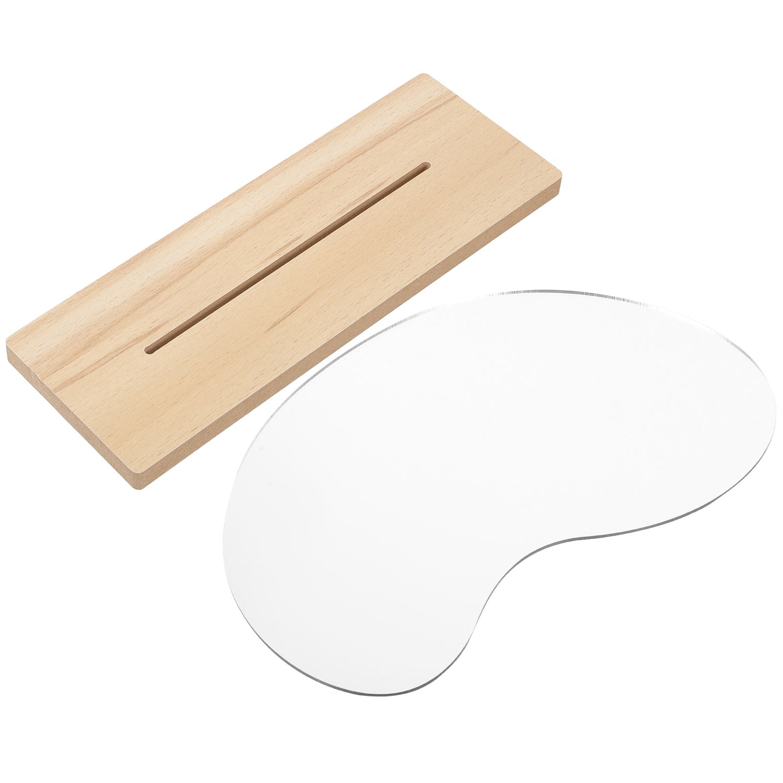 OHOIOLLA Reflection Without Distortion Mirror White 1 Set 9.3x6.1x0.2in ...