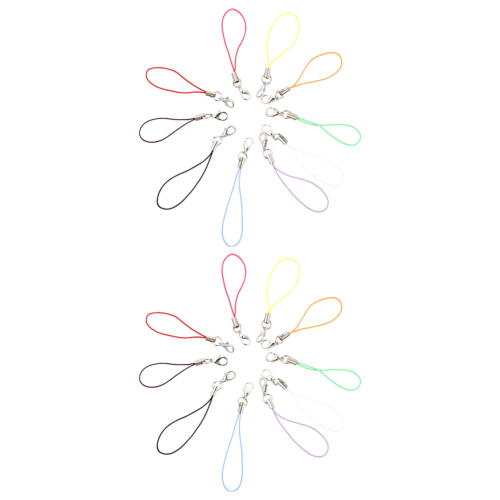 OHOIOLLA 200Pcs Polyester and Alloy String Lanyard for Families and ...