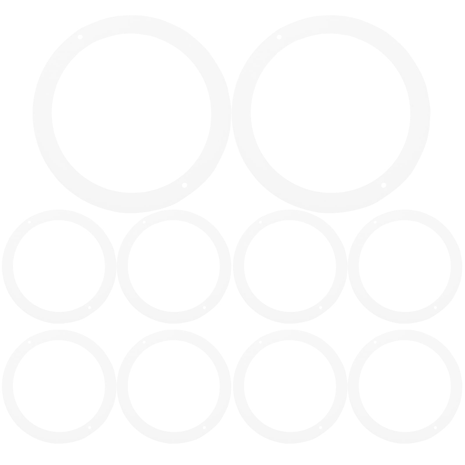 OHOIOLLA 20Pack Bottle Seals White Silicone Round Shape For Jars ...