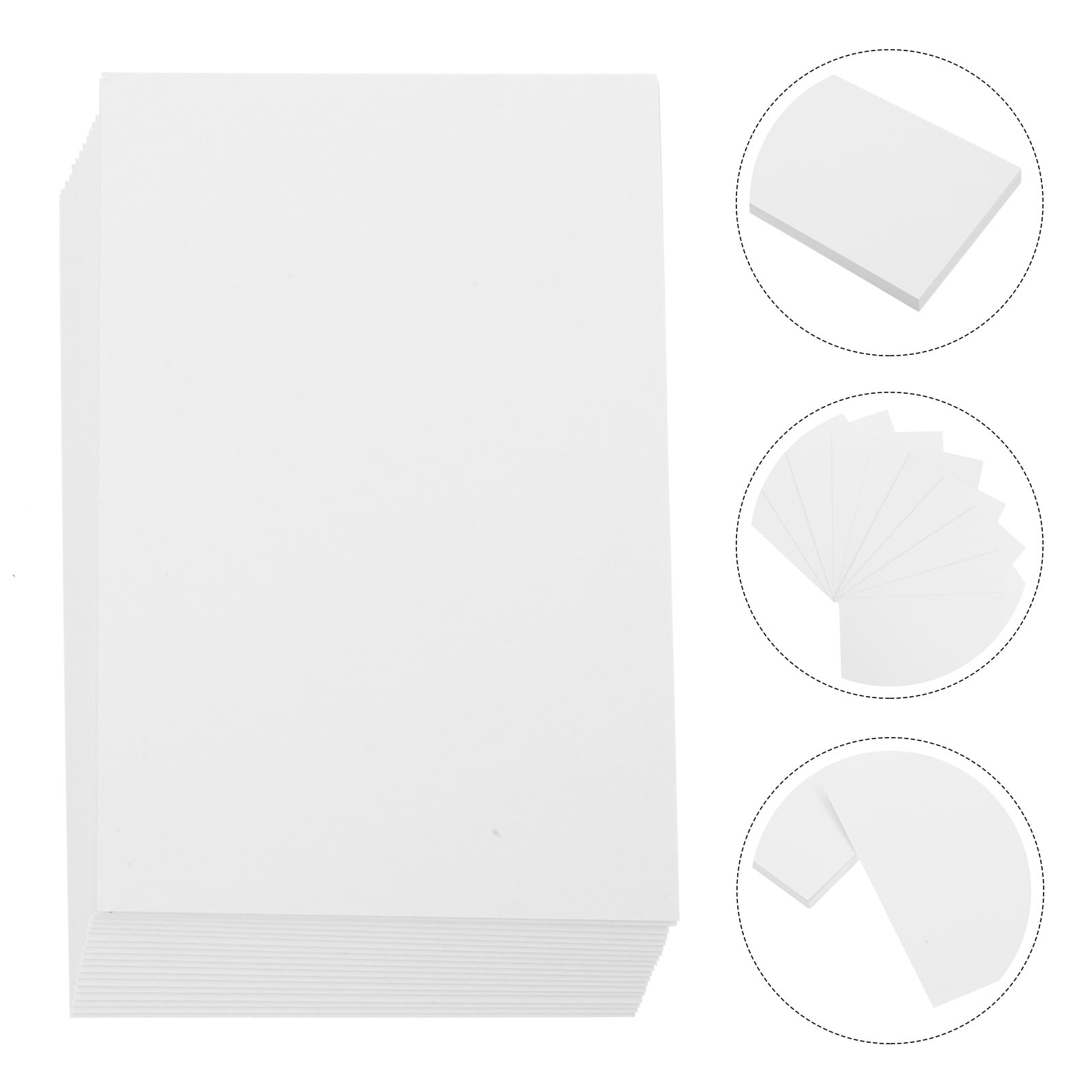 OHOIOLLA 240Pcs Blank Word Cards Double Sided Card for School Business ...