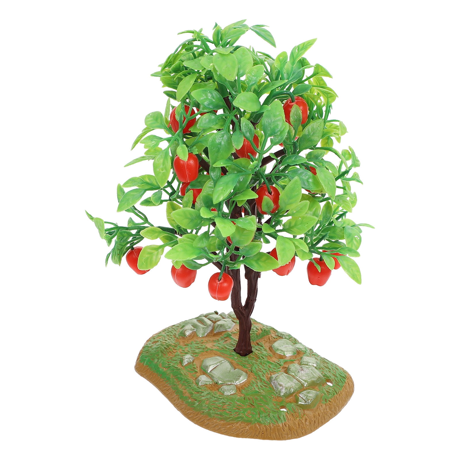 OHOIOLLA 2Pcs Miniature Trees For Sand Table Decoration Green Plastic ...