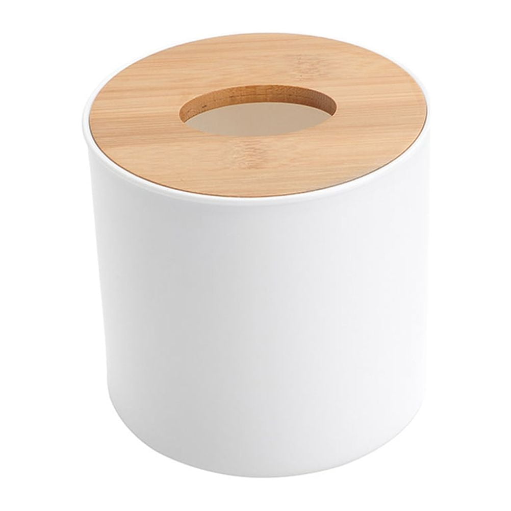 OHOIOLLA 2Pcs Round Tissue Boxes Tissue Storage Box for Kitchen and ...