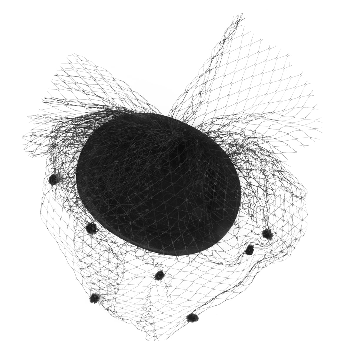 OHOIOLLA 33Pack Hair Net Mesh Veil Black Woolen and Mesh Material for ...