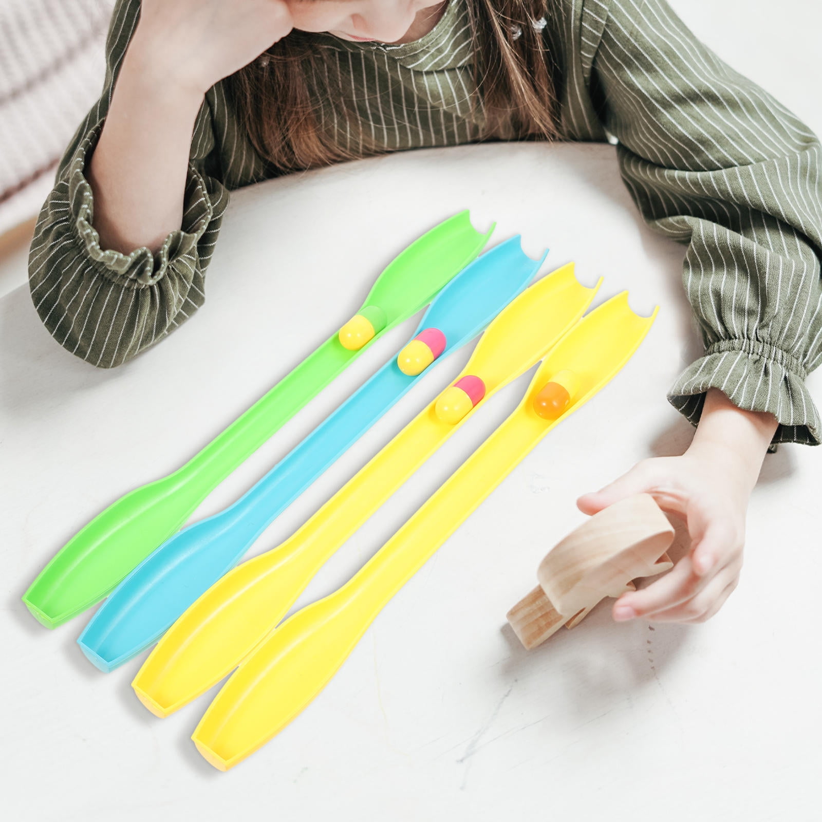 OHOIOLLA 4Pcs Colorful Bead Rolling Toy Educational for Toddlers ...