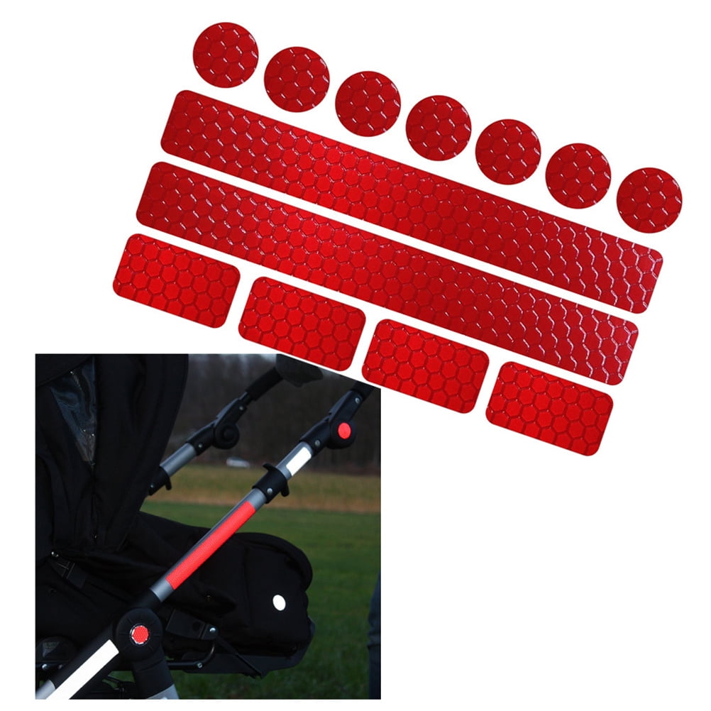 OHOIOLLA 4Pcs Reflective Tape For Bikes White Kids Backpacks ...