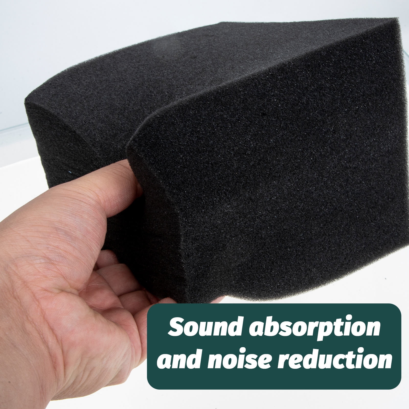 OHOIOLLA 4Set Black Sponge Sound Absorbing Panels for Small and Medium ...