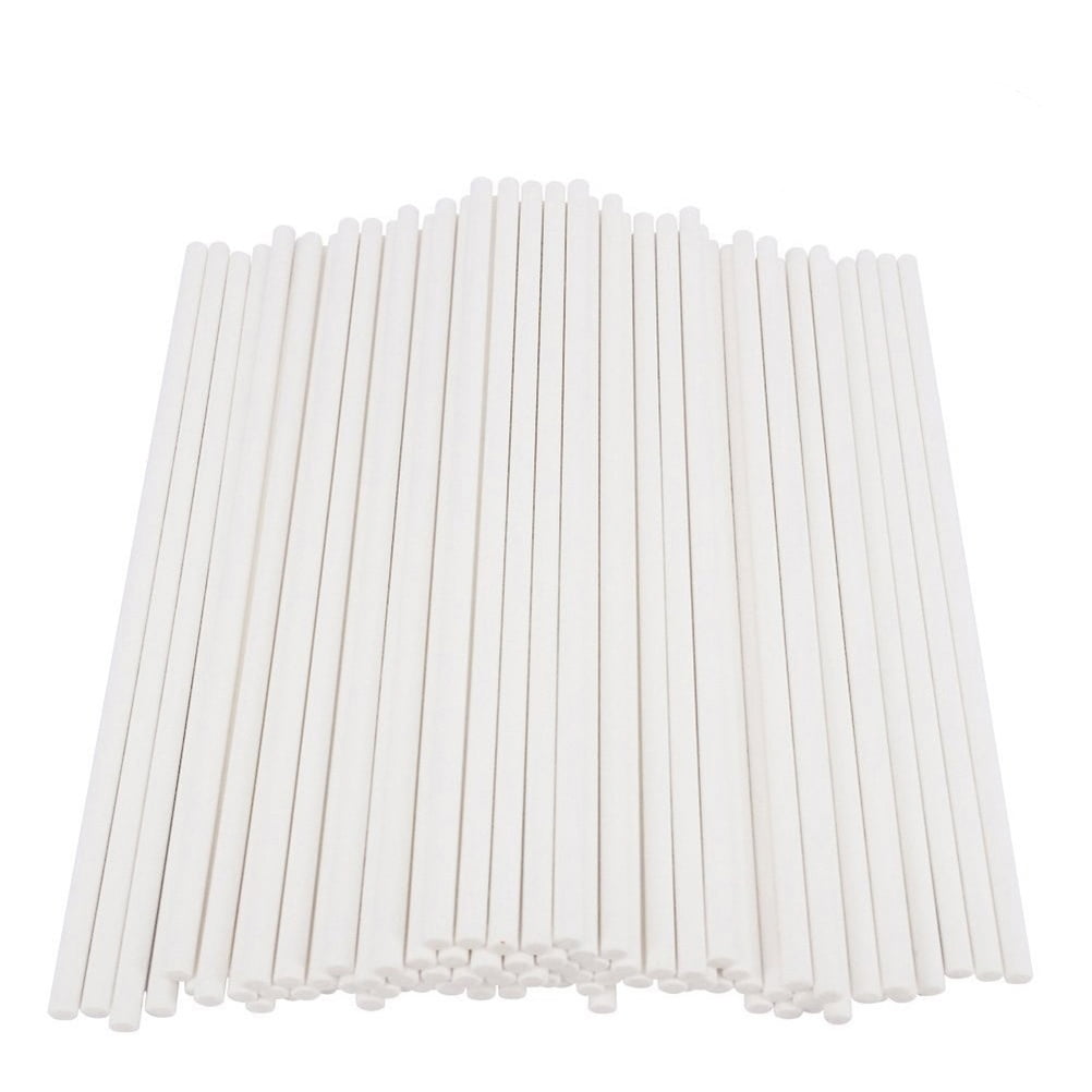OHOIOLLA 50Pcs Cakepops Stick Cake Dowel Rods Paper For Diy Craft And ...