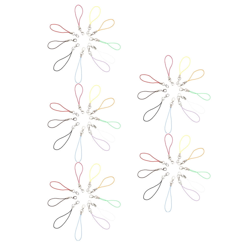 OHOIOLLA 50Pcs Lanyards Polyester Alloy Assorted Color Lobster Clasp ...