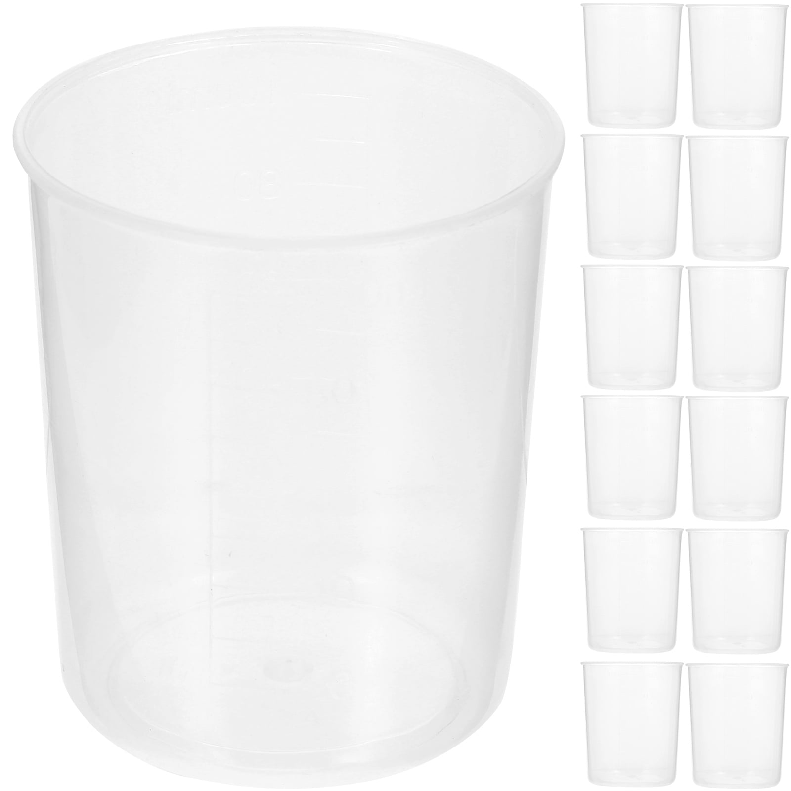 OHOIOLLA 50Pcs Small Plastic Measuring Cup for Liquid Measurement and ...