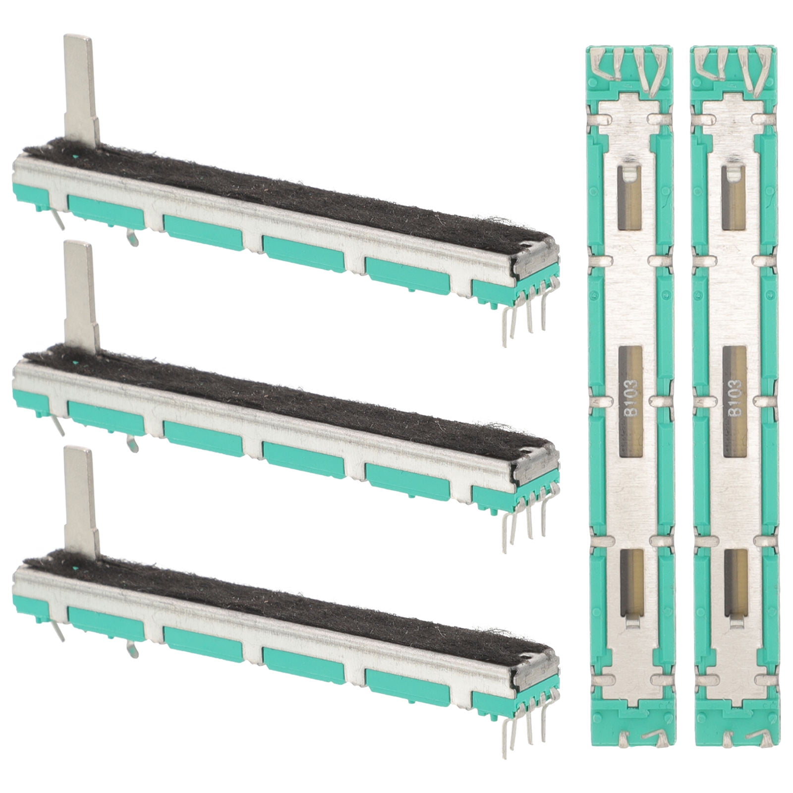 OHOIOLLA 5Set Sliding Potentiometer Stereo Audio Potentiometer Metal ...