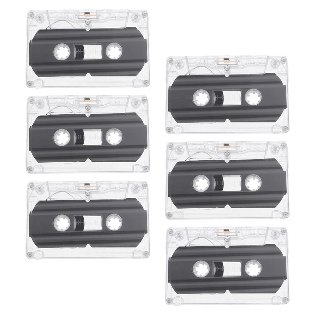 OHOIOLLA 6 Pcs Blank Audio Cassette Tapes Rectangular Shape for DIY ...