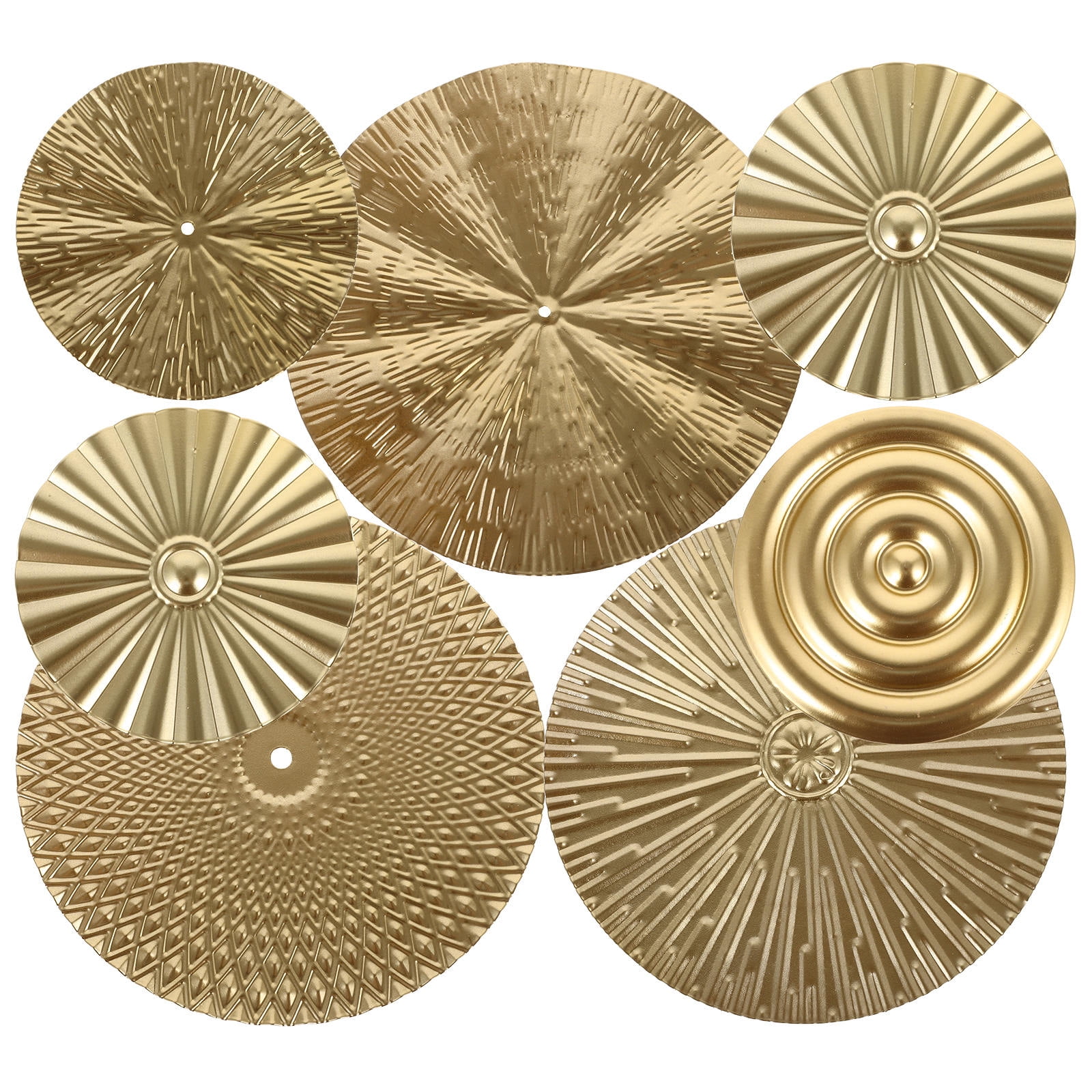OHOIOLLA 7Pieces Modern Metal Wall Decor Circles Set 5.9X5.9X0.08In - Walmart.com