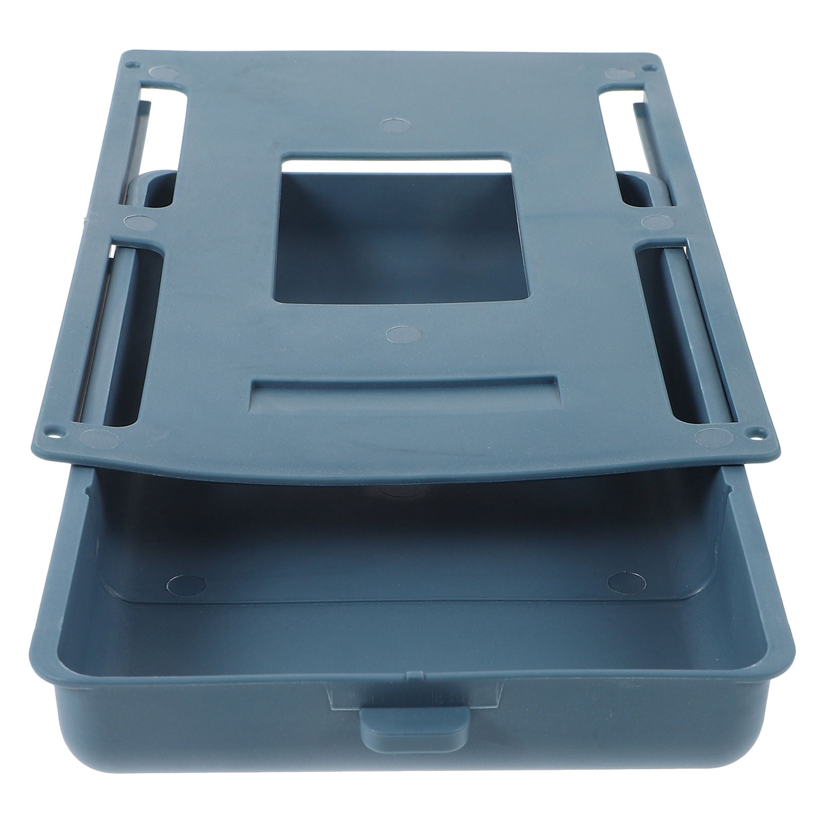 OHOIOLLA Blue Rectangular Plastic Office Desk Organiser with Drawer ...