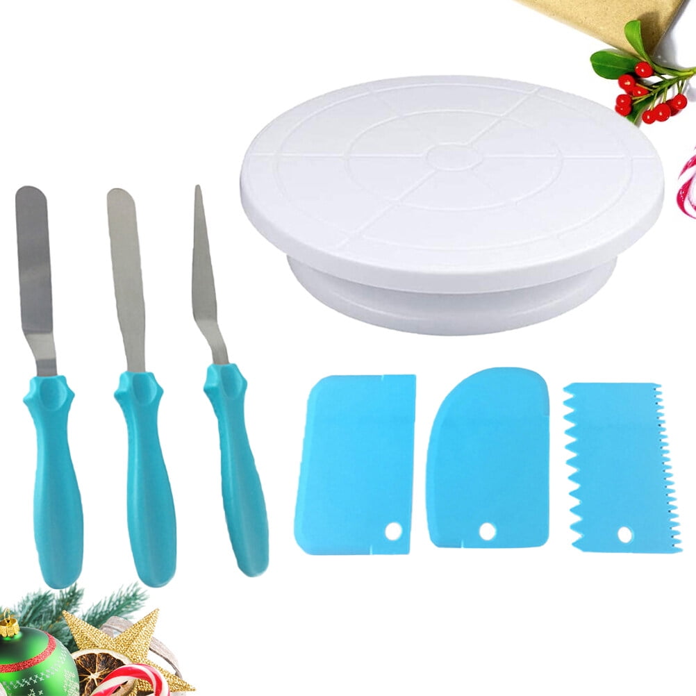 OHOIOLLA Cake Decorating Tool 7PCS Set with Round Turntable and ...