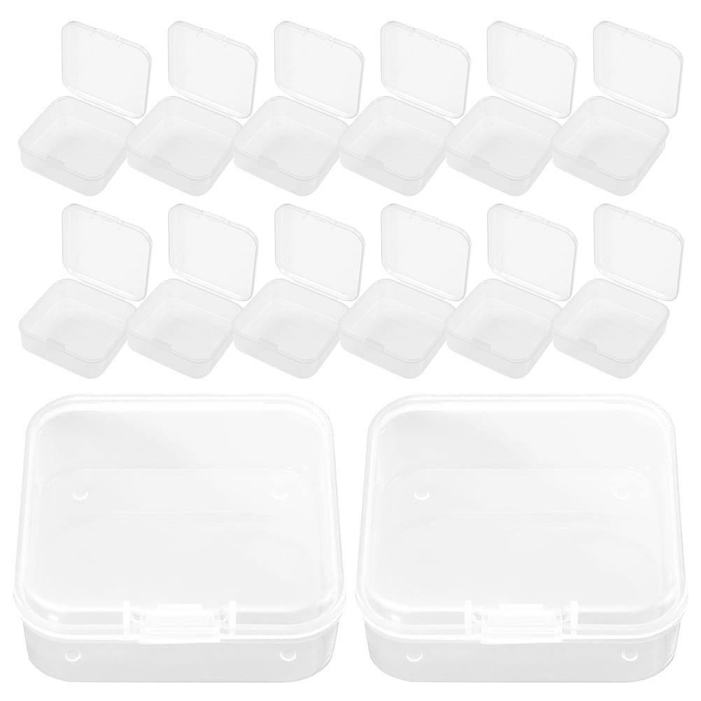 OHOIOLLA Clear Beads Storage Boxes 50Set Square Shape PP Material for ...