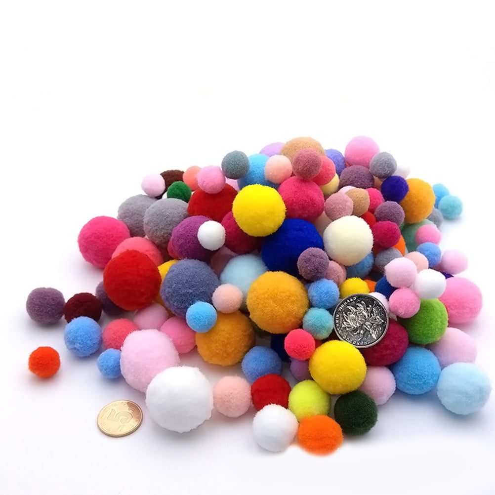 OHOIOLLA Dacron Pom Ball 160Pcs Fluffy Pom Pom Balls For Bag Decoration ...