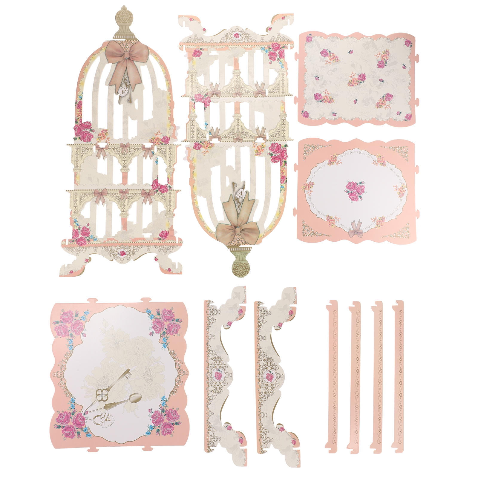 OHOIOLLA Party Cake Tray Three Layer Design 48.5x23cm 19.06x9.04x8.65 ...