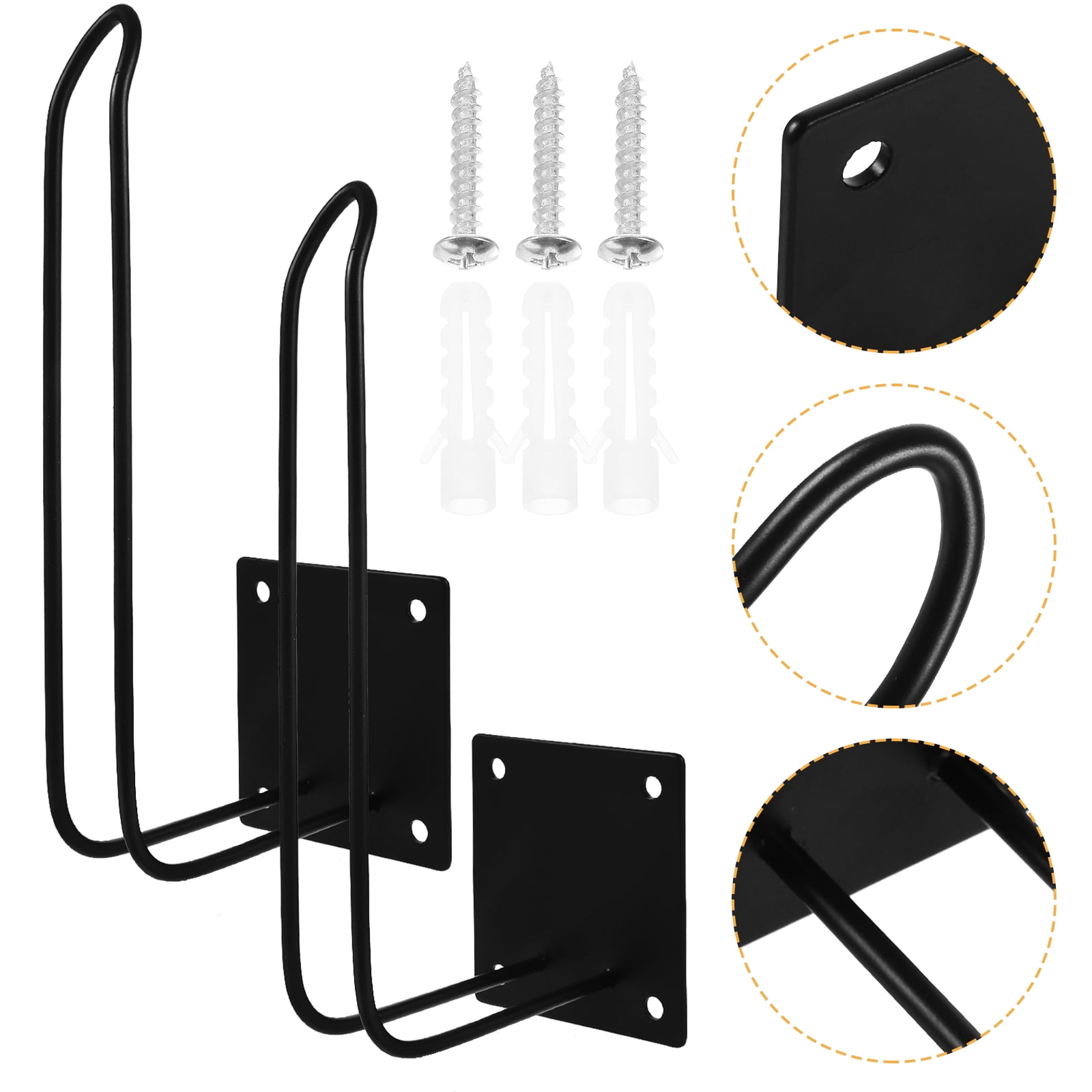 OHOIOLLA Wall Mounting Cap Holders 2Pcs Sleek Iron Hat Racks for ...