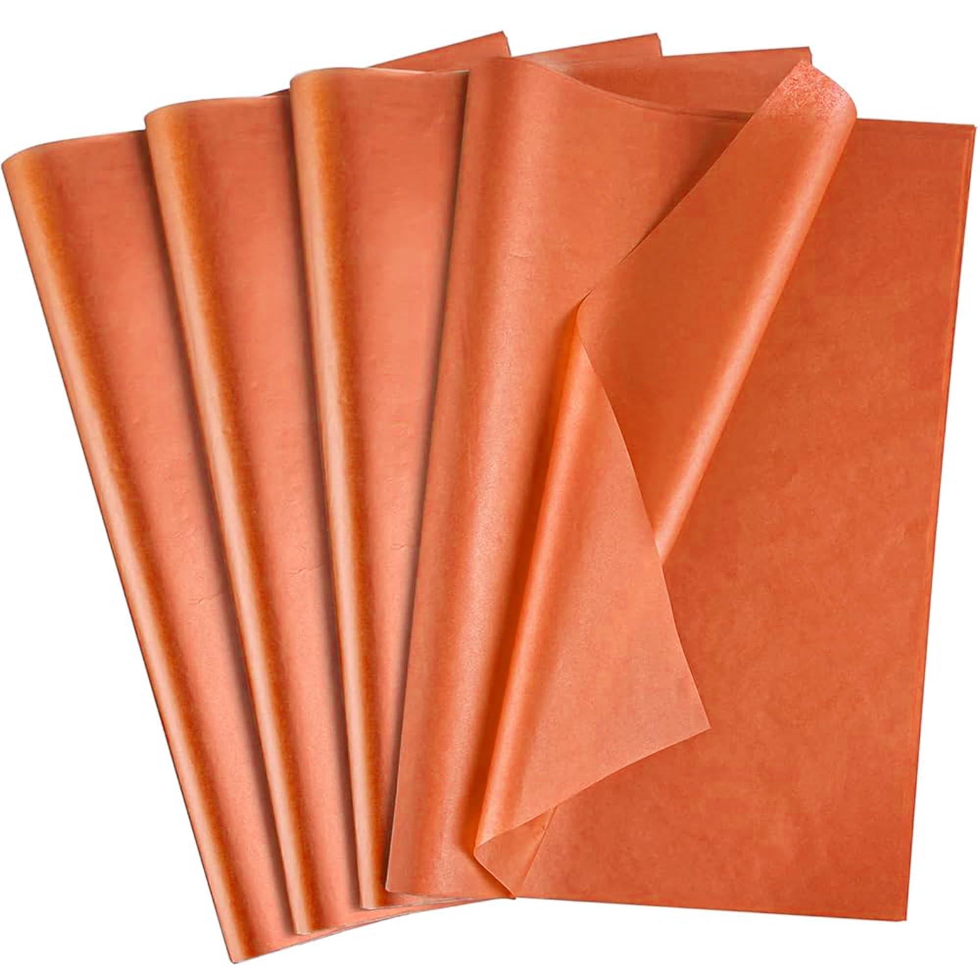 OHOME Orange Tissue Paper - 100 AIS1 Sheets Fall Decorations for Home ...