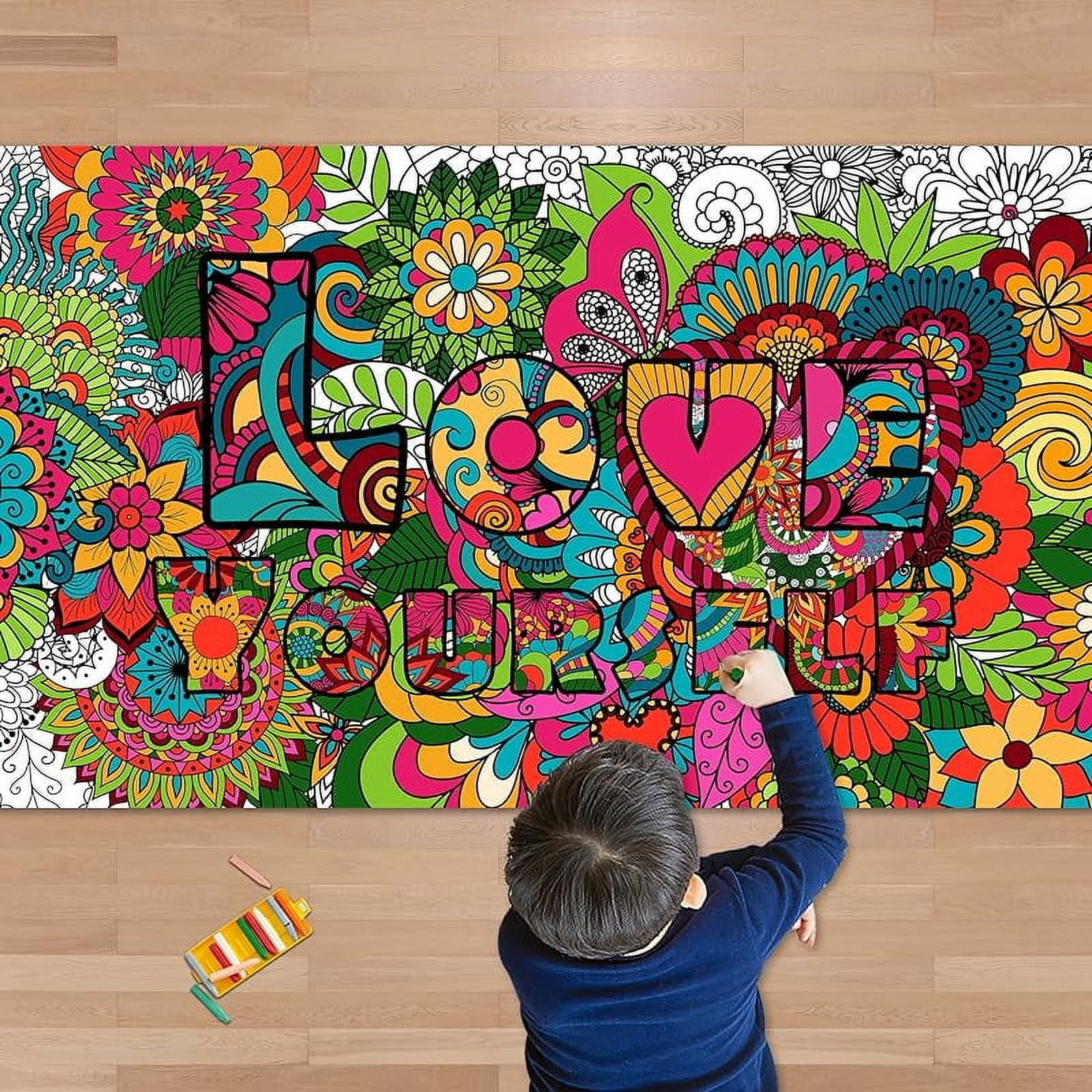 OHOME Ramadan Giant Coloring Poster/Tablecloth-Ramadan Decorations ...