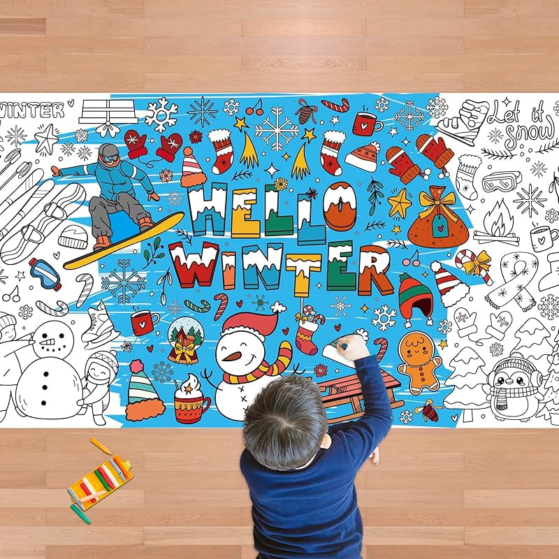 OHOME Ramadan Giant Coloring Poster/Tablecloth-Ramadan Decorations ...