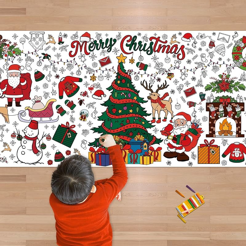 OHOME Ramadan Giant Coloring Poster/Tablecloth-Ramadan Decorations ...