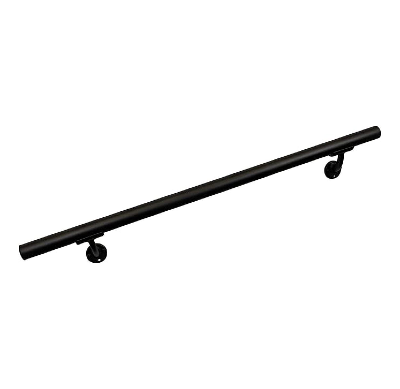 OHR 3' Handrail Section with Mounts - Black Sand - Stair Hand Rail ...