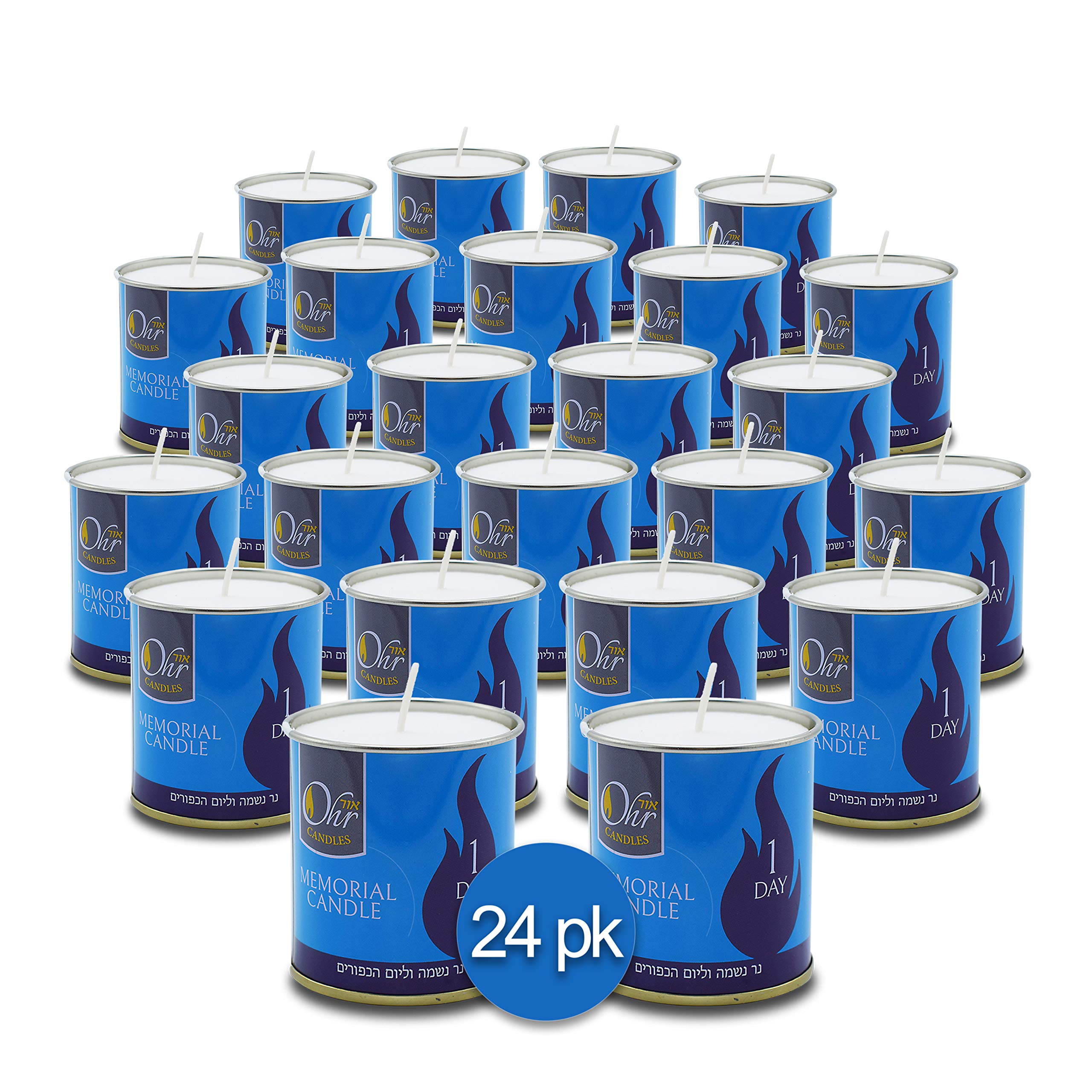 OHR CANDLES 1 Day Yahrzeit - 24 Hour Kosher Memorial and Yom Kippur ...