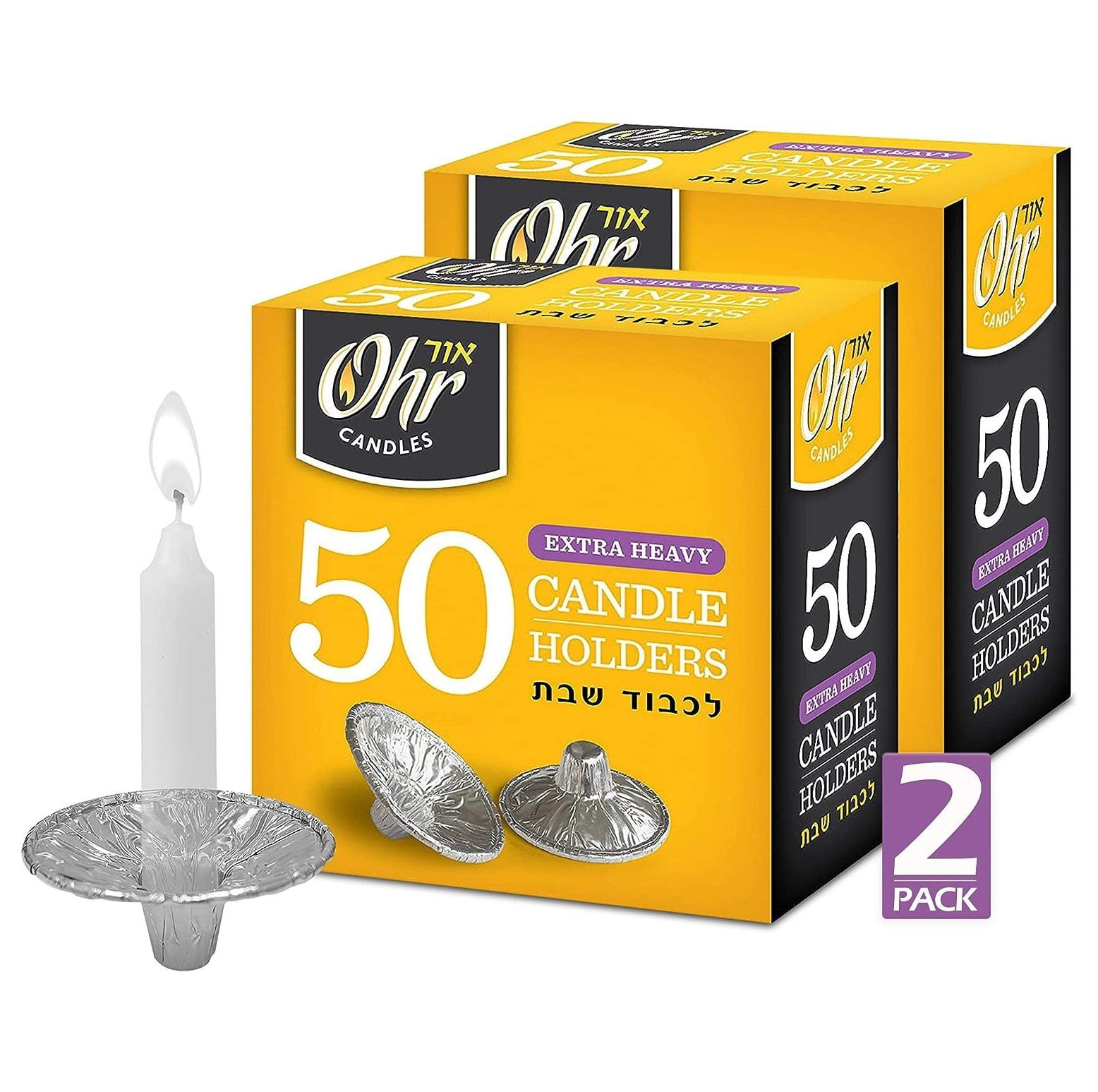 OHR Extra Heavy Disposable Aluminium Candle Holder, Drip Cup Bobeches ...