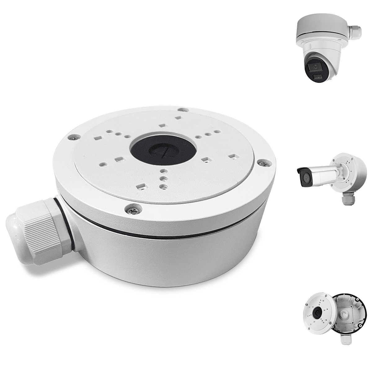 OHWOAI DS-1280ZJ-S Outdoor Aluminum Security Camera Junction Box, IP66 ...