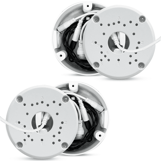 OHWOAI Universal Security Camera Junction Box Mount Bracket(2 Pack ...