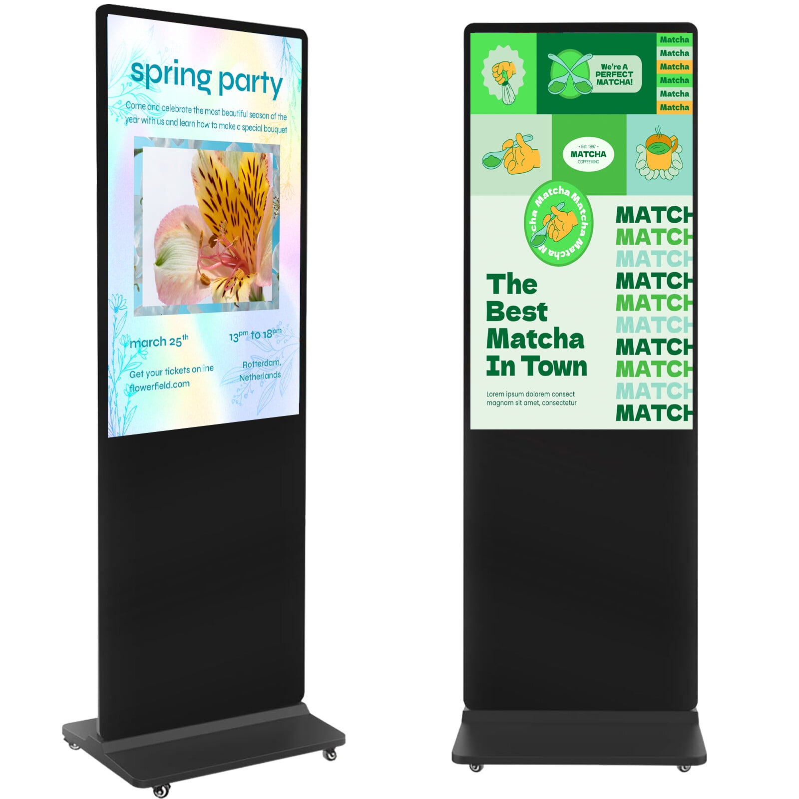 43'' WiFi Smart Indoor Digital Signage Display Kiosk, LCD Totem with ...