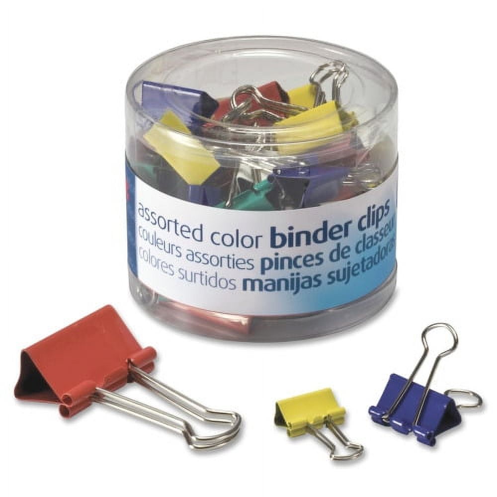 OIC Assorted Color Binder Clips Medium - 1 / Pack - Assorted - Walmart.com