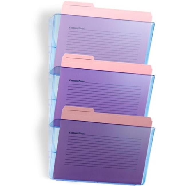 OIC Glacier Wall File, Transparent Blue - Pack of 3 - Walmart.com