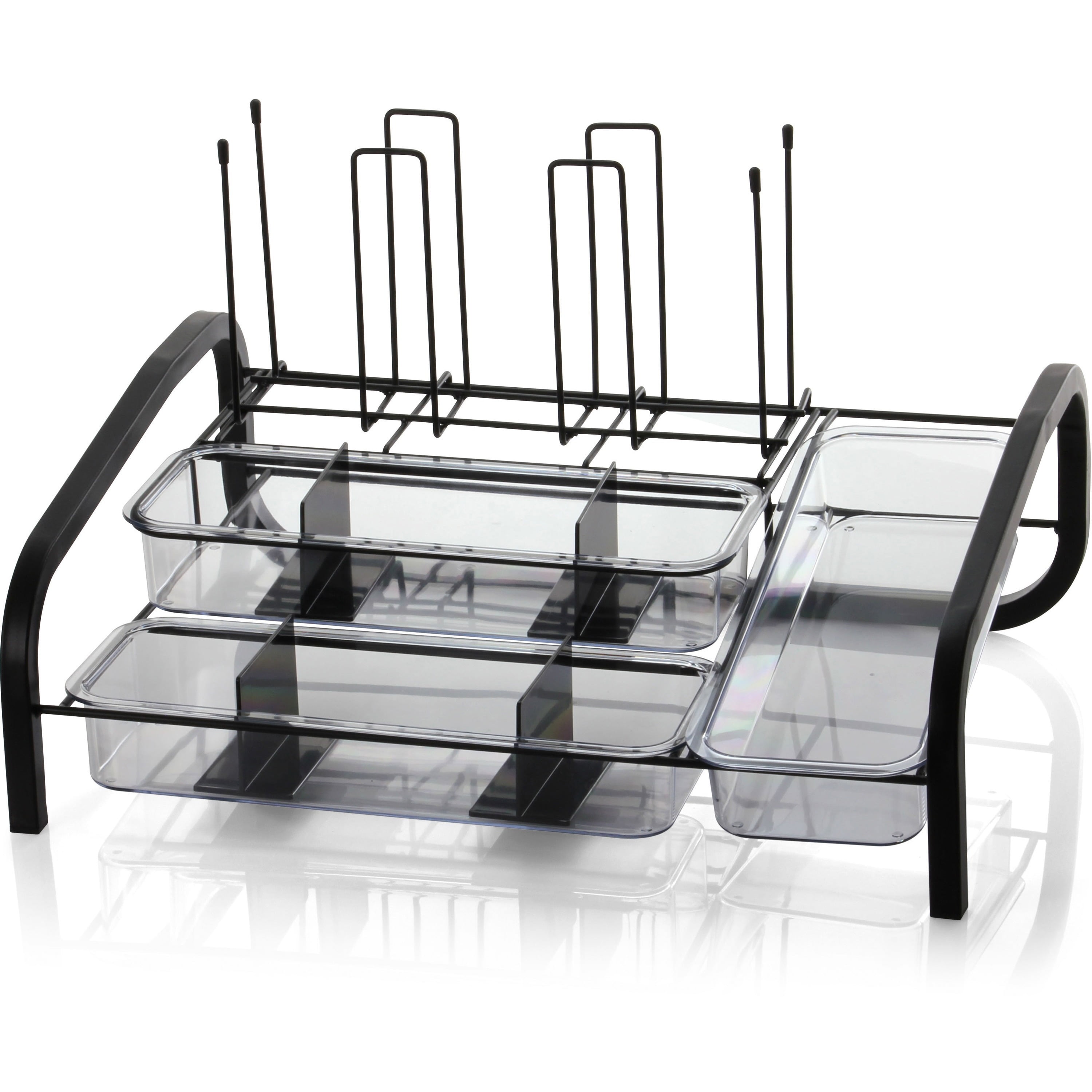 OIC Multi Breakroom Organizer, Black, Clear, 1 Each (Quantity ...