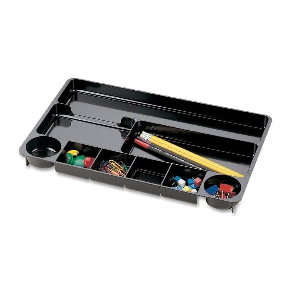 OIC Nine Compartment Drawer Organizer Tray, Black, 1 Each (Quantity ...