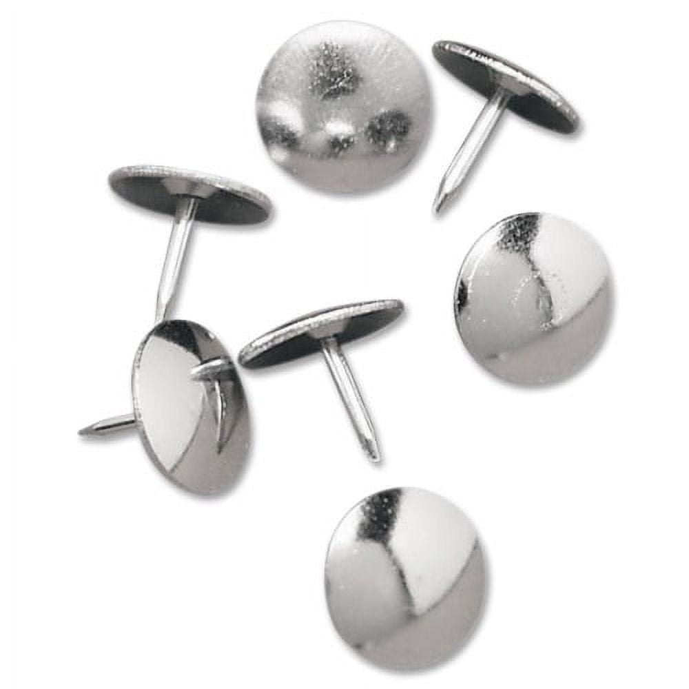 OIC Steel Thumb Tacks 100 / Box - Silver - Steel - Walmart.com