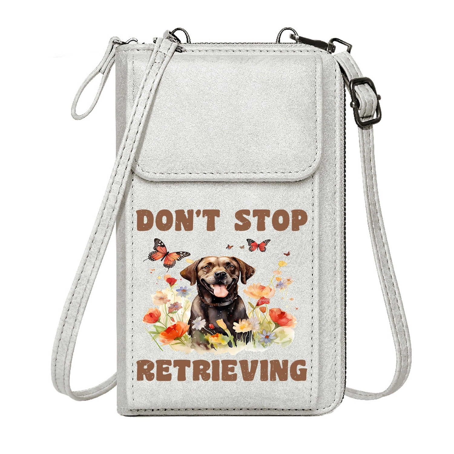 OIDERY Crossbody Bags for Women Zipper Womens Wallet Black Labrador ...