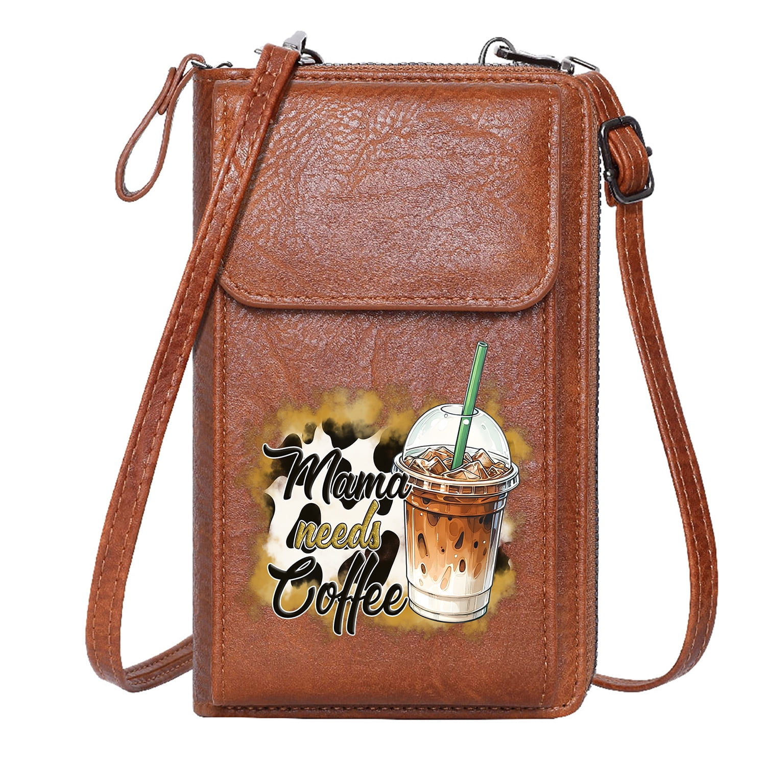 OIDERY Womens Travel Bags Credit Card Slots Textured Background Iced ...