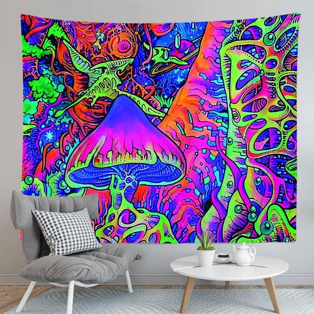 trippy tapestry pattern uv
