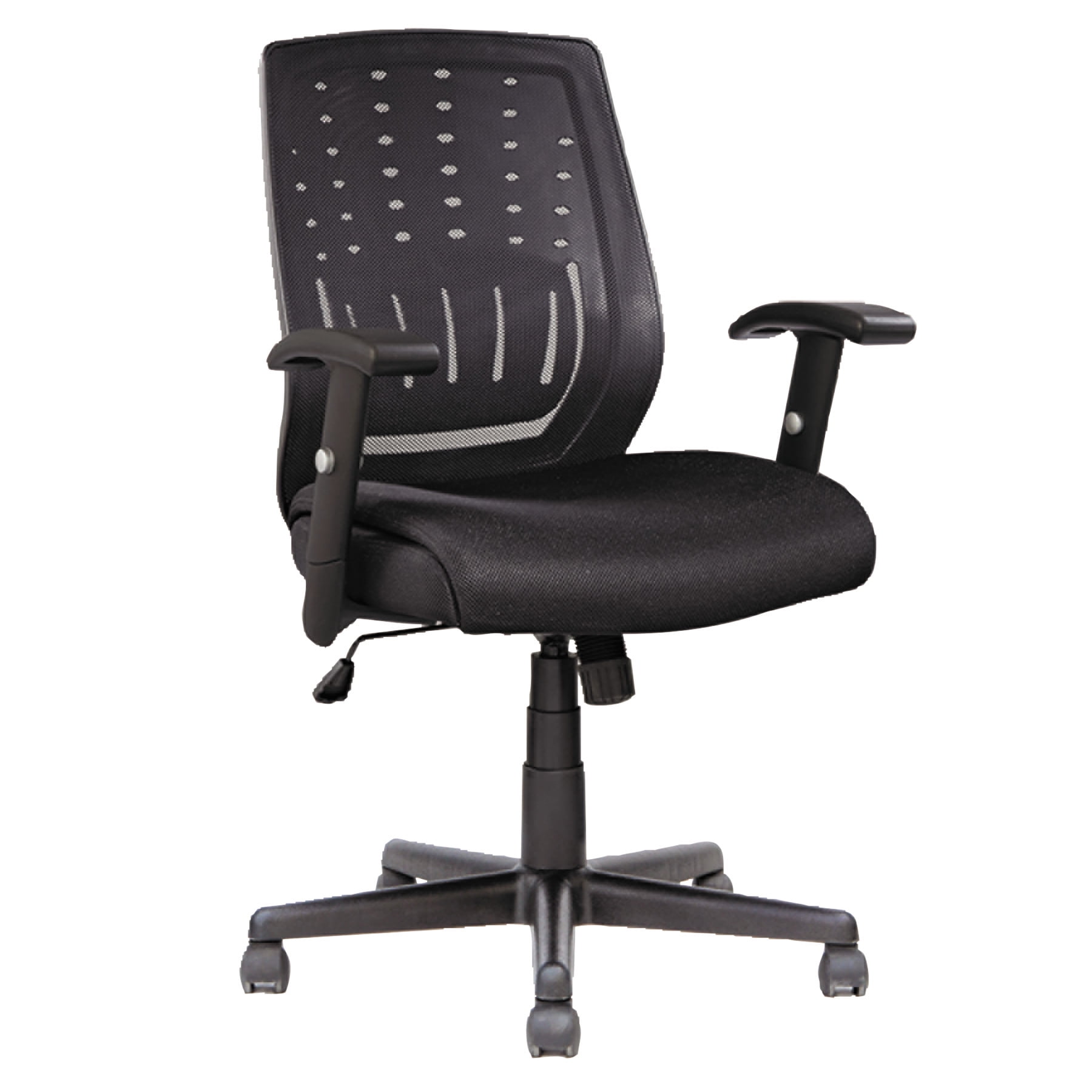 OIF Manager's Synchro-Tilt Mesh Mid-Back Chair , Height Adjustable T ...